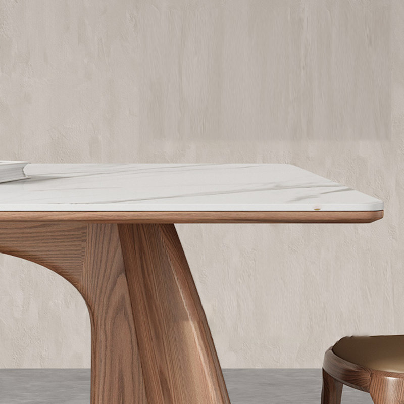 GearGlide Rectangular Minimalist Rock Slab Dining Table | Wayfair